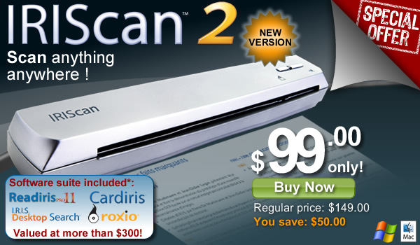 IRIScan 2 Special Offer