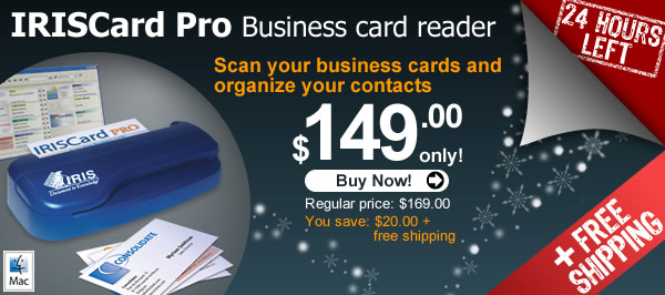 IRISCard Pro special offer