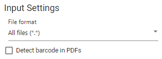 Set input settings